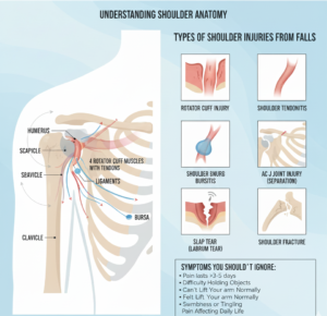 Types of Shoulder Injuries from Falling